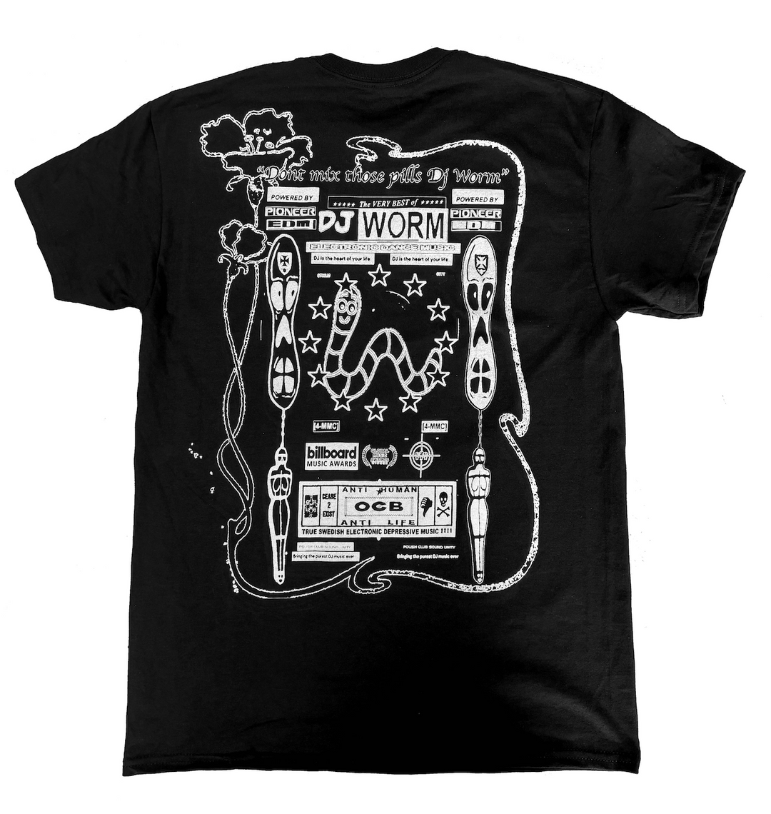 'Crackled Worm' T-Shirt (Deteriorating) – Cease 2 Exist